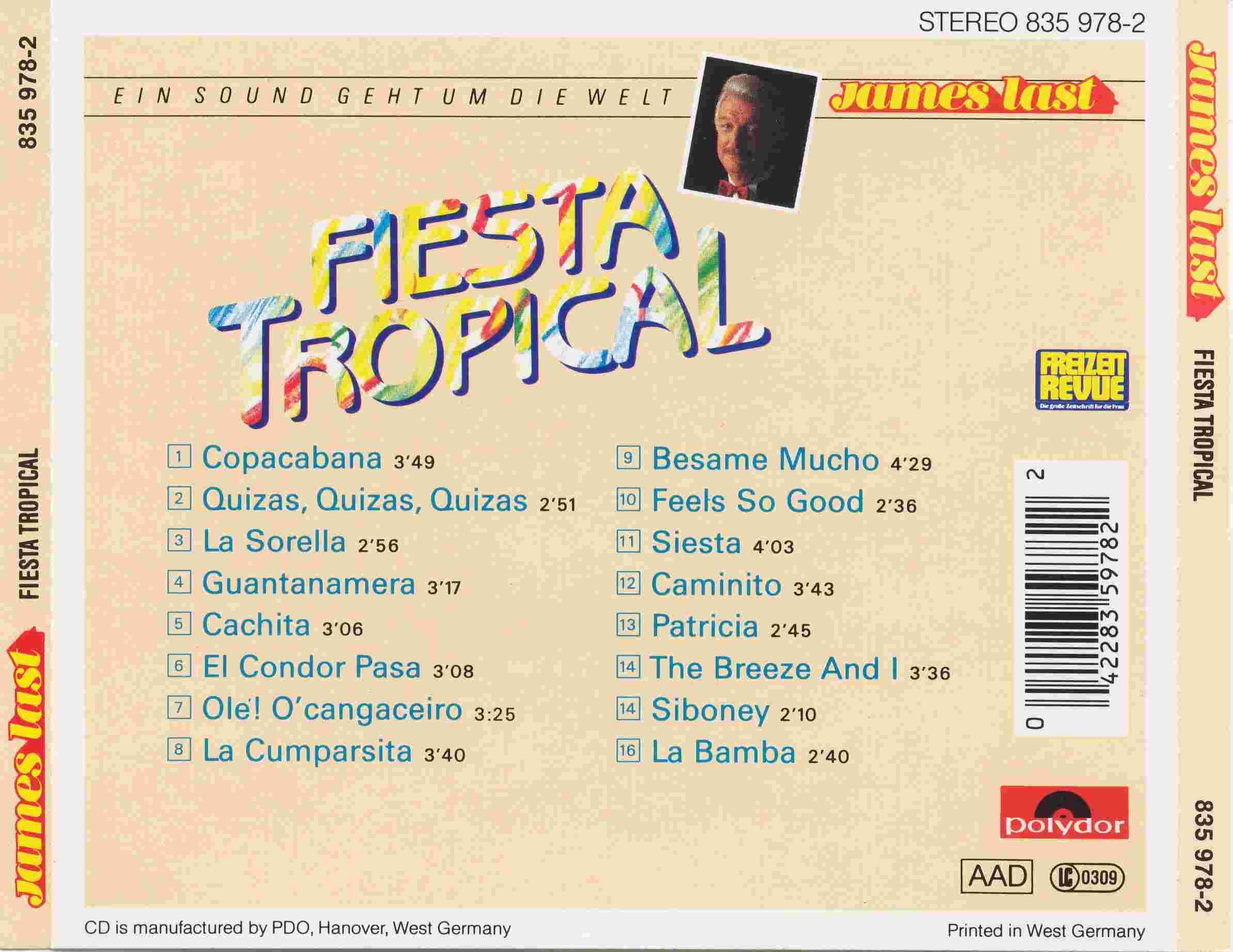 James Last Fiesta Tropical (1998) : Back | CD Covers | Cover Century ...
